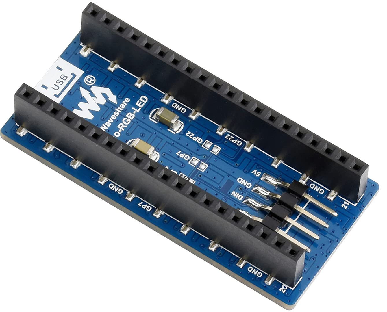 RGB Full-Color LED Matrix Module for Raspberry Pi Pico, 16×10 Grid,with Embedded Controller IC and LED Chip,Programmed and Controlled by Pico,High Standard and Colorful Dot Matrix Visual Effects