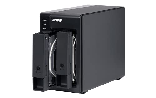 QNAP TR-002 2 Bay USB Type-C Direct Attached Storage (DAS) with Hardware RAID (Diskless) (TR-002-AMZ-US)