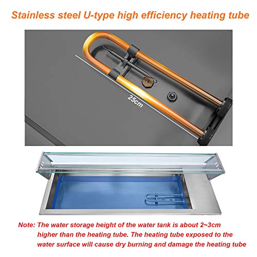 2000W Commercial Buffet Electric Food Warmer, Electric Countertop Food Warmer, 86-185℉ Steam Table with Lids for Restaurants, CE/CCC (3pcs Pans 95cm)