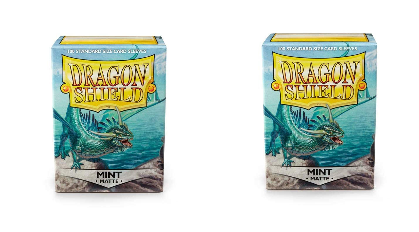 2 Packs Dragon Shield Matte Mint Standard Size 100 ct Card Sleeves Value Bundle! …