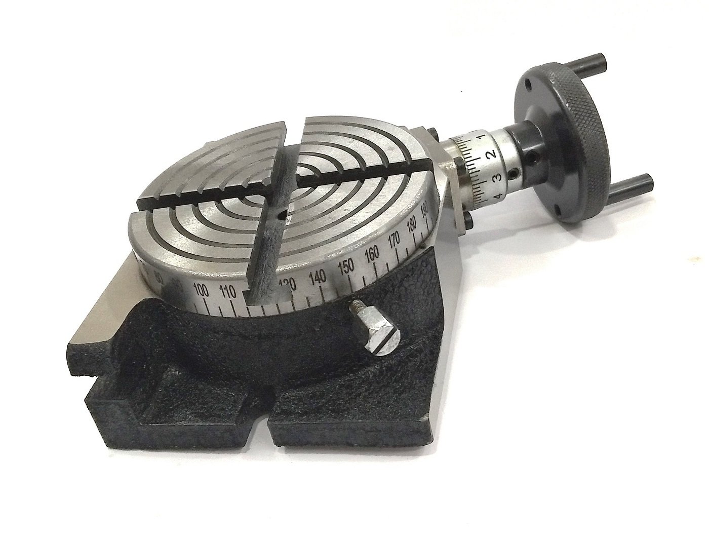 4" Inches (100mm) 4 slots regular Rotary Table +70 mm 4 Jaw Independent Chuck+ Back Plate+ Fixings