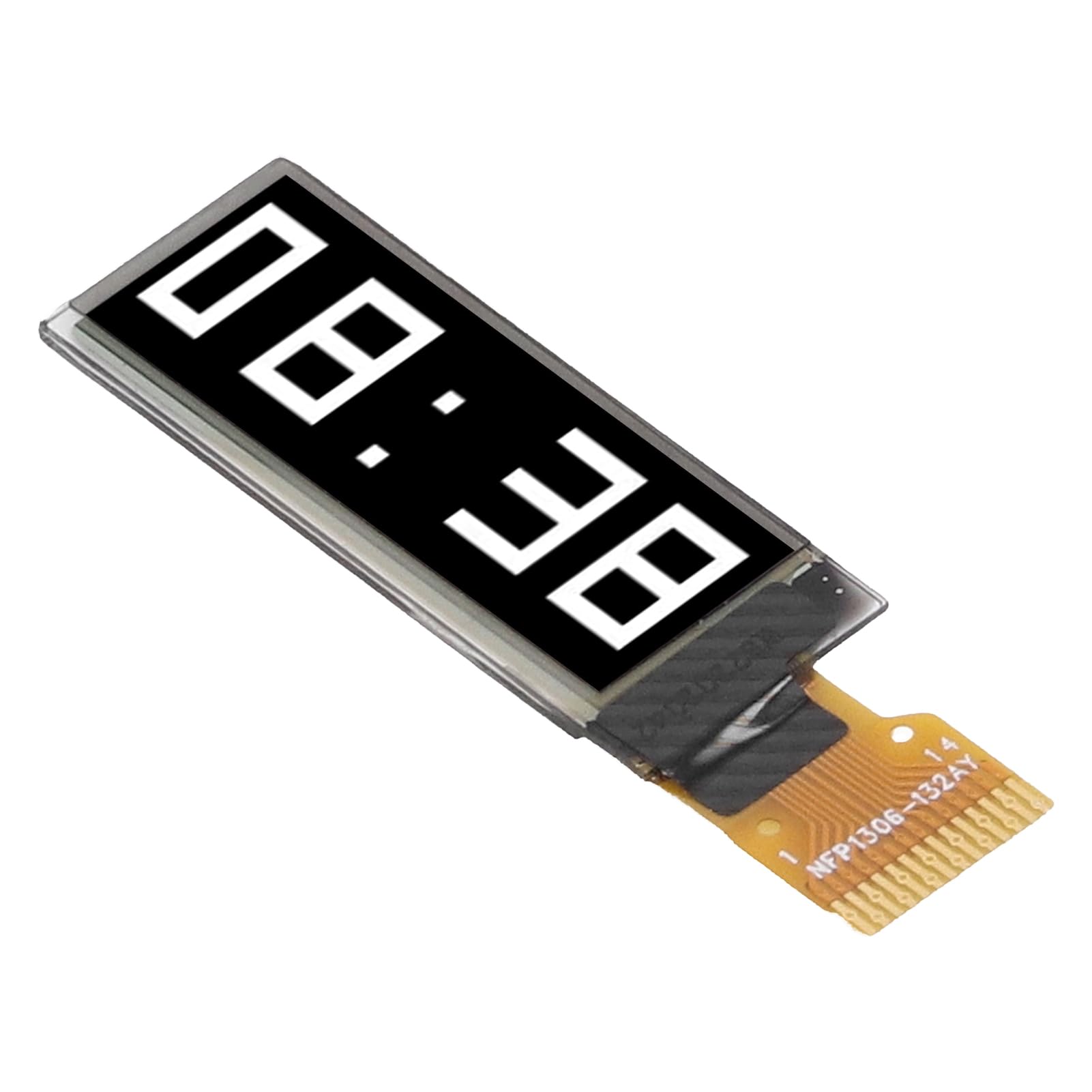 14PIN Organic Light Emitting Diode Screen, Good Flexibility 4 Pcs 0.91 Inch Display Screen Multifunction for DIY Electronics (MRA071β1 White Display)