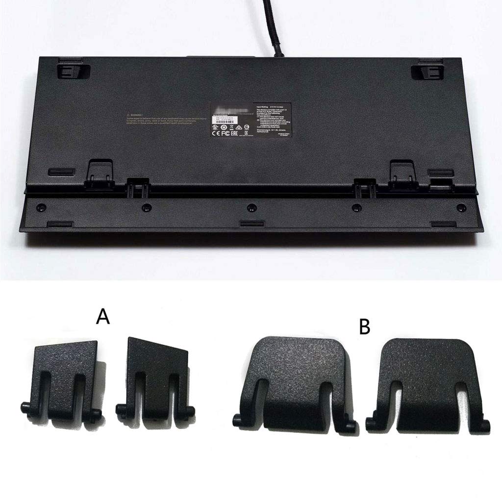 S-YUWEN 2Pcs Replacement Keyboard Bracket Foot Stand Plastic Leg Stand for Corsair K65 K70 K63 K95 K70 LUX RGB Mechanical Gaming Keyboard Repair Parts, one size