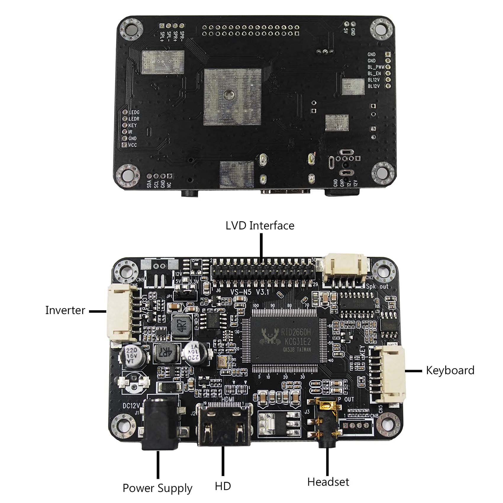 VSDISPLAY 10.4" 10.4 Inch 1024x768 IPS LCD Screen VS104T-003A with Touch Panel VS104TP-A1 & HD-MI Audio LCD Controller Board