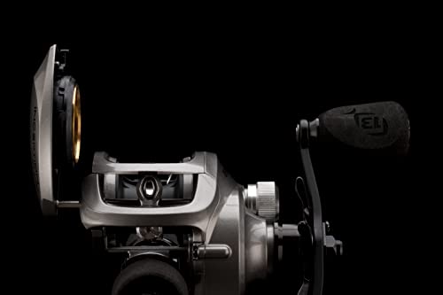 13 FISHING - Inception Slide Baitcast Reel - 8.1:1 Gear Ratio - Left Hand Retrieve (Fresh+Salt) - INSLD2-8.1-LH, Gray