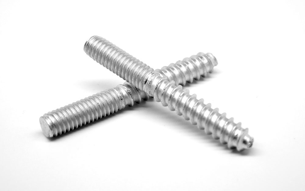1/4-20 x 1 1/2 Coarse Thread Hanger Bolt Stainless Steel 18-8 Pk 100