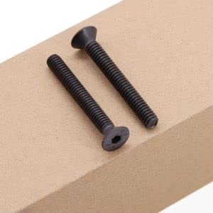 1/4-20 x 1-1/2" (20 PCS) Flat Head Socket Cap Screws, Black Oxide Finish, Hexagon Socket Countersunk Head Cap Screws, 10.9 Grade Alloy Steel, Full Thread, Coarse Thread, ASME/ANSI B18.3-8