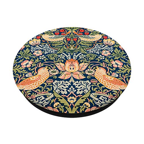 Bird Pattern Vintage Trees Plants Retro Botanical Leaves PopSockets Grip and Stand for Phones and Tablets