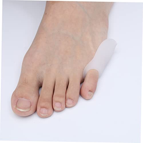 2pcs Silicone Gel Crib Protector Foot Protectors for Feet Nursing Clip Board Foot Pad Toe Sleeve Little Toe Cover Jacket Finger Cot Hammer Care Miss Toe