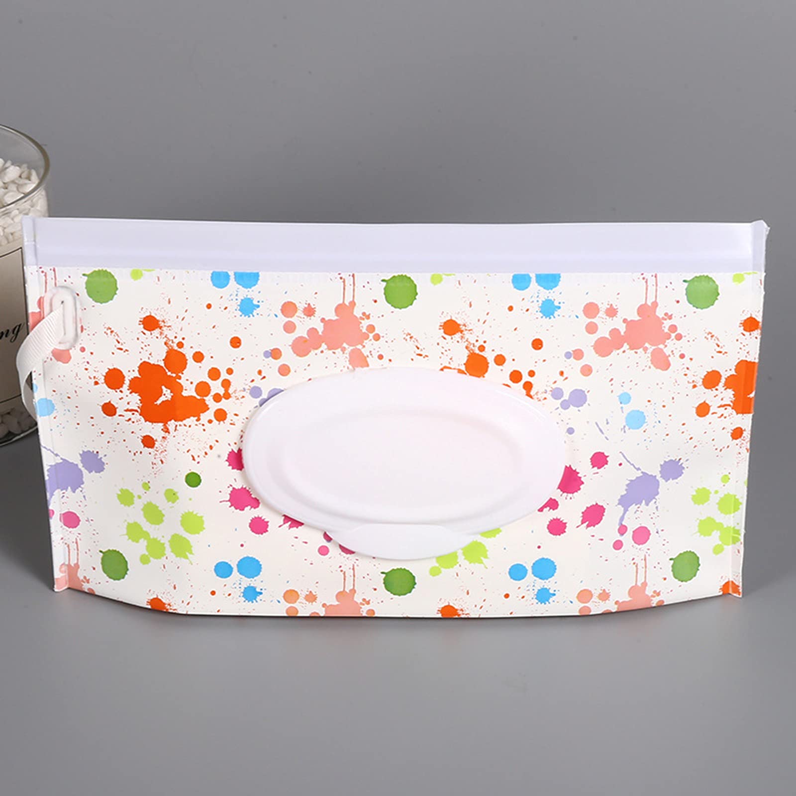 Baby Wipes Dispenser, 4 Pack Reusable Baby Wipe Holder Box, Refillable Baby Wipes Container Travel Wet Wipes Case with Reusable Wipes Pouch for Home