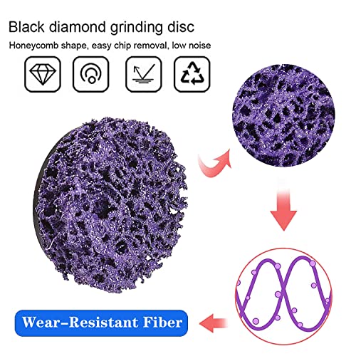15pcs 2 Inch Strip Discs Stripping Wheel for Drills, Die Grinder Clean and Remove Paint, Rust Welds and Oxidation, Easy Strip Wheel with 1/4’’ Grinding Discs
