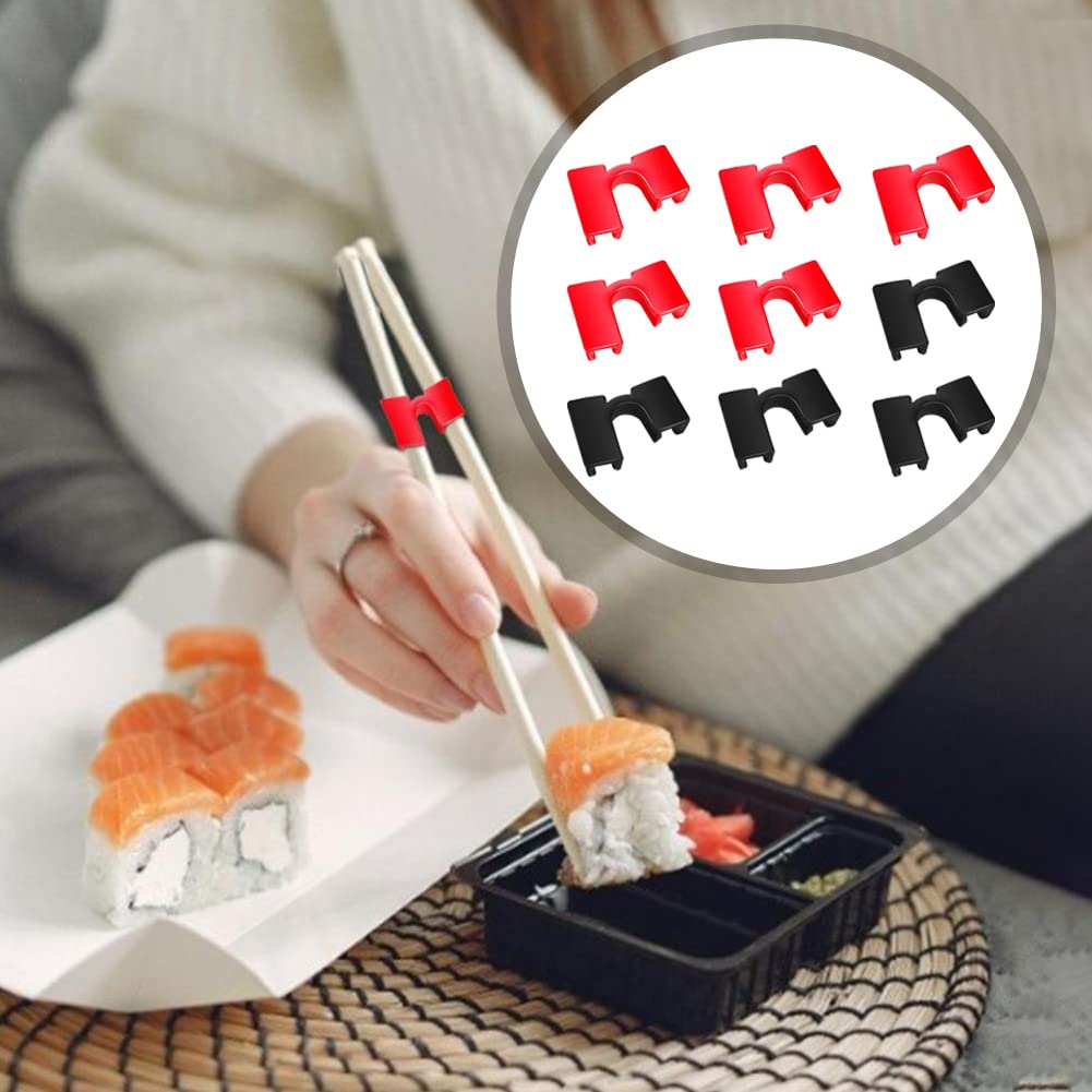 10pcs Reusable Chopstick Helpers Training Chopsticks Hinges Connector,Non Slippery Chopsticks Trainer for Many age, Beginner, Trainers or Learner