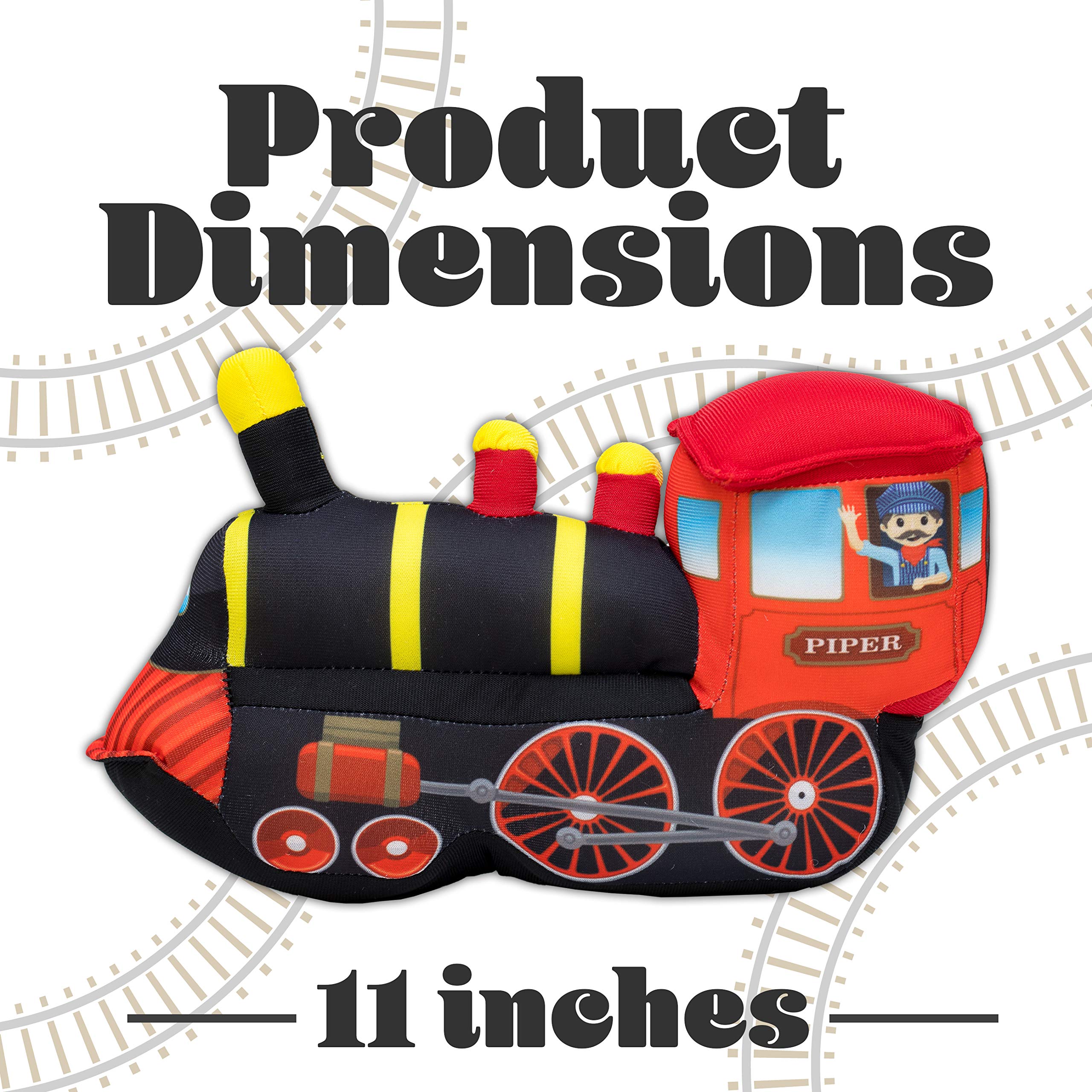 11” Plush Train For Kids – Adorable Stuffed Train Pillow Toy – Perfect For Kids To Cuddle Or Use As Nursery Room Décor – Great Addition To Locomotive Train Themed Rooms & Parties | Ages 3+