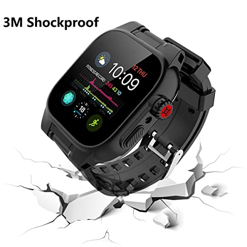 44mm Apple Watch Series 6 Series 5 Series 4/SE Waterproof Case, Built-in Screen Protector, Apple Watch Shockproof and Dustproof Case for Series 6/5/4/SE Case