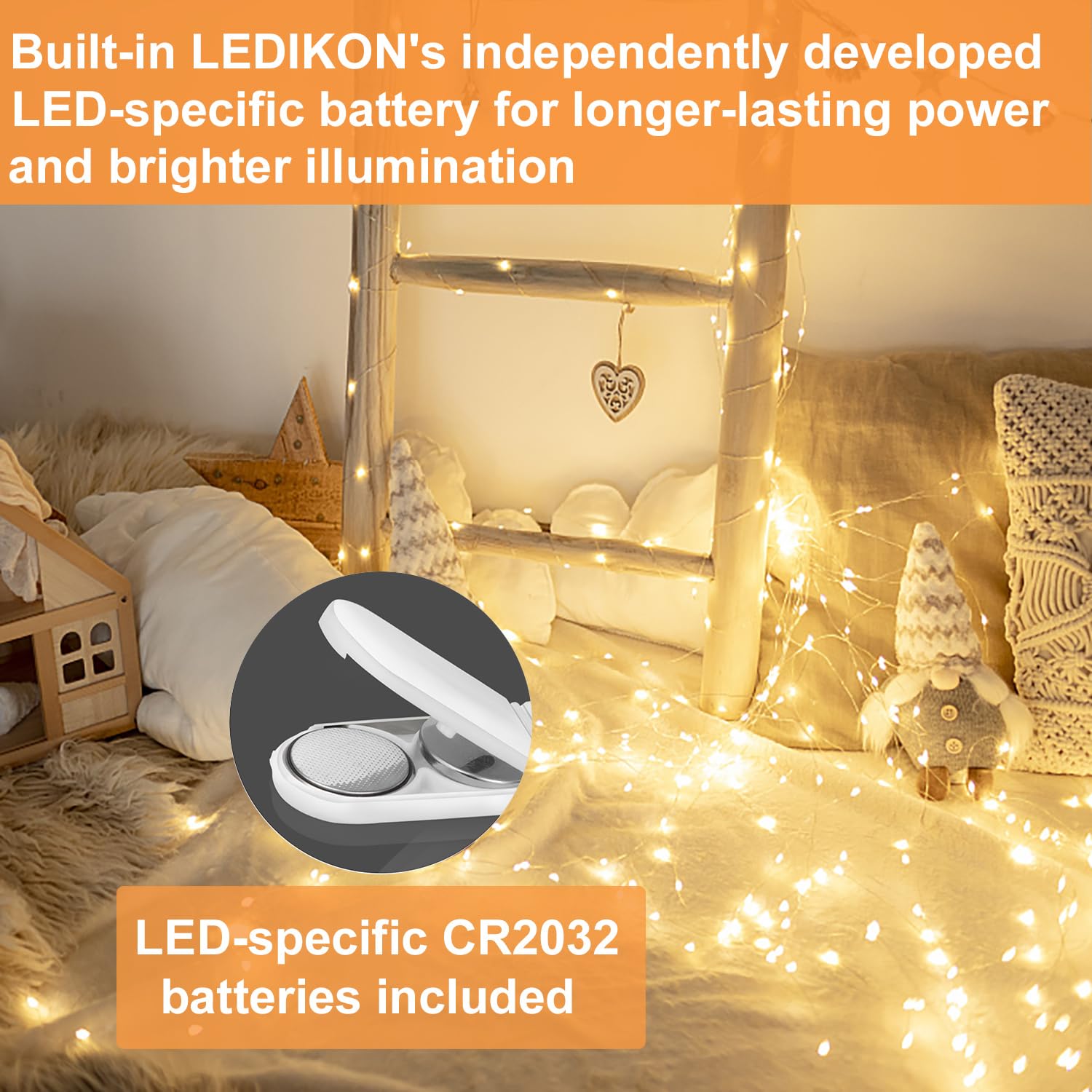 12 Pack Fairy Lights with Timer Battery Operated String Lights - 3.3ft 20 LED,Silver Wire Warm White Mini Lights for Wedding,Party Centerpieces,Table Decor,DIY Crafts,Festivals,Mason Jars Décor