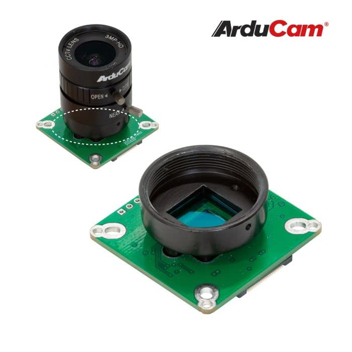 Arducam 12.3MP IMX477 HQ Camera Module with 6mm CS Lens and Tipod Mount Compatible with Jetson Nano,Xavier NX and NVIDIA Orin NX/AGX Orin, and Raspberry Pi CM3/3+ and CM4