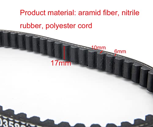 30 Series Go Kart Drive Belt Replaces Manco 5959 / Comet 203589,Torque Converter Belt(Pack of 3)