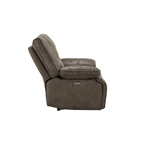 ACME FURNITURE Harumi Loveseat (Power Motion) - - Gray Leather-Aire.