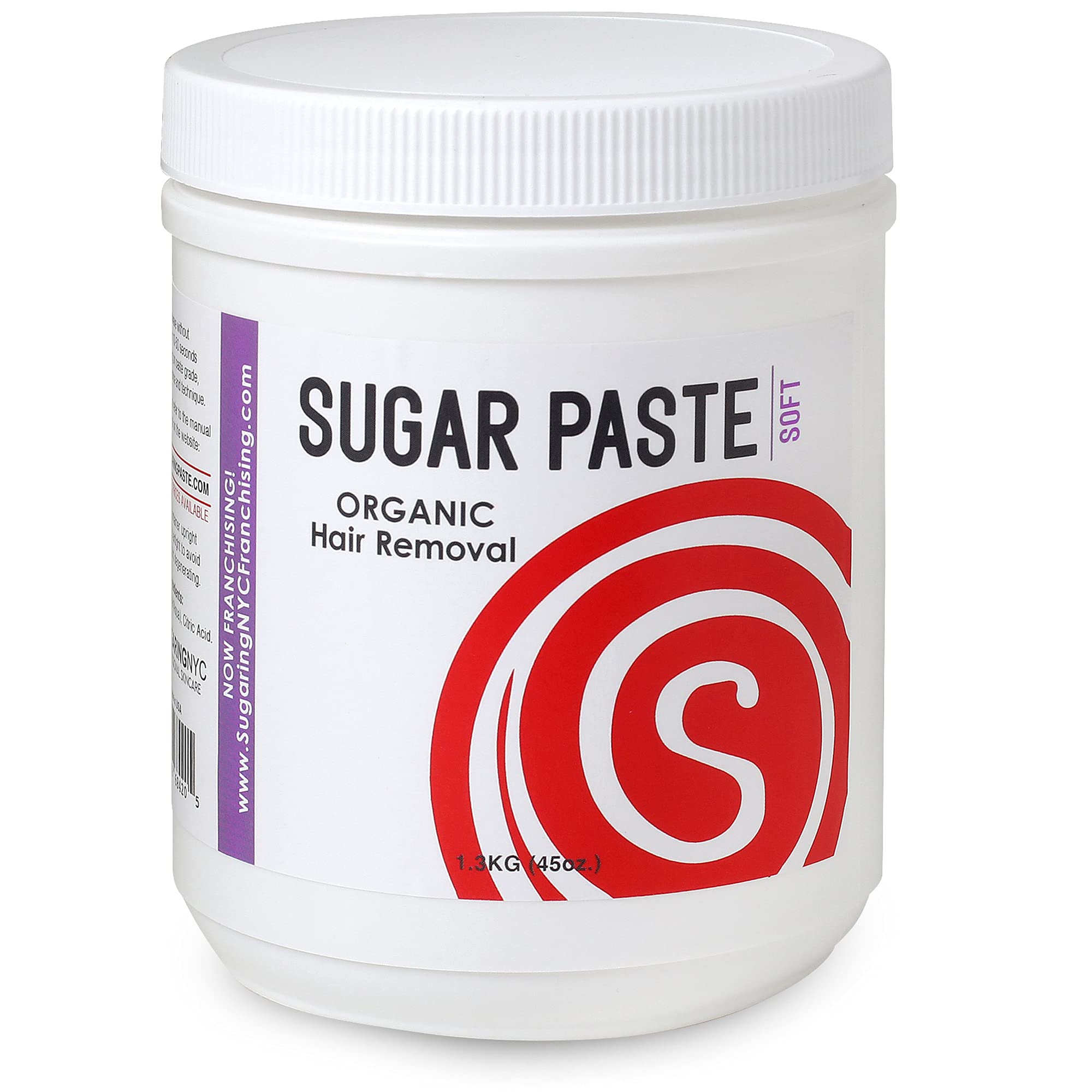 Soft Sugaring Paste by Sugaring NYC for Facial, Arms, Lower Legs - Kit with Applicator