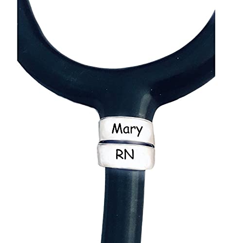 International Nurse day Gift, Aluminium Stethoscope ID Tag with Birthstone charm, Stethoscope Charm, Stethoscope Name Tag, Nurse Appreciation Gift, Nurse Graduation Gift, Pinning Ceremony Gift