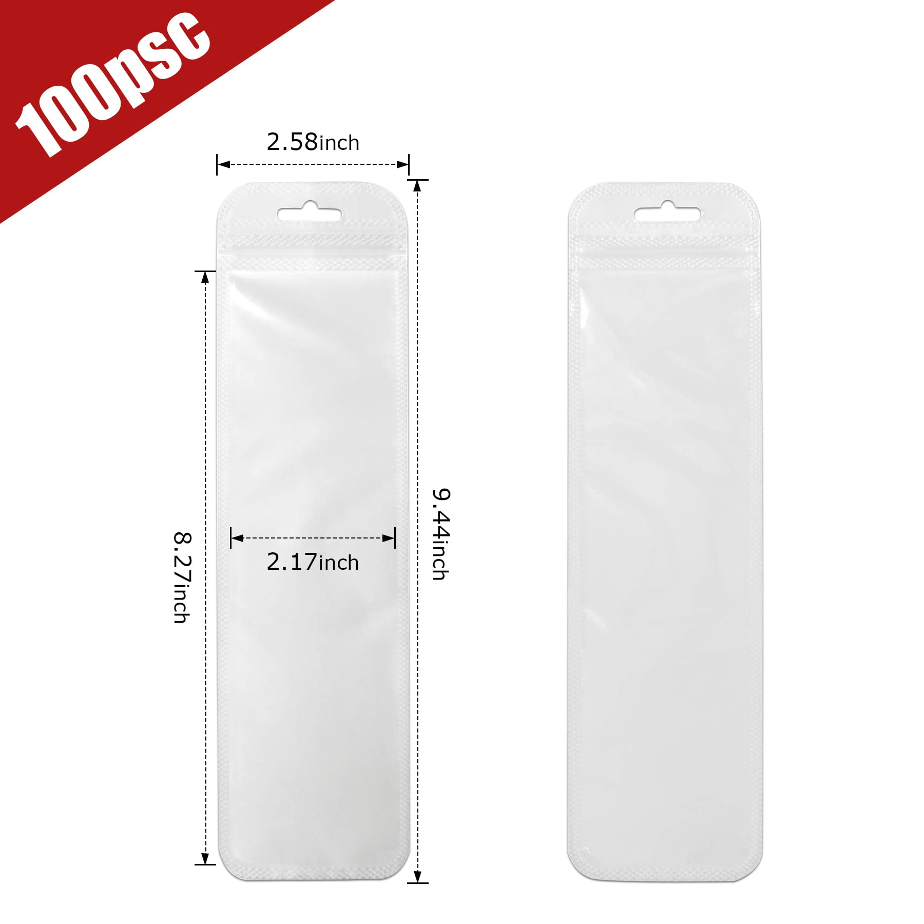 100 PCS Resealable Holographic Bags, Holographic Rose ziplock Packaging Storage Bag for Jewelry, Lip Gloss, sticker, lash, Candy, Snack, 2.56x9.44" (Rainbow)