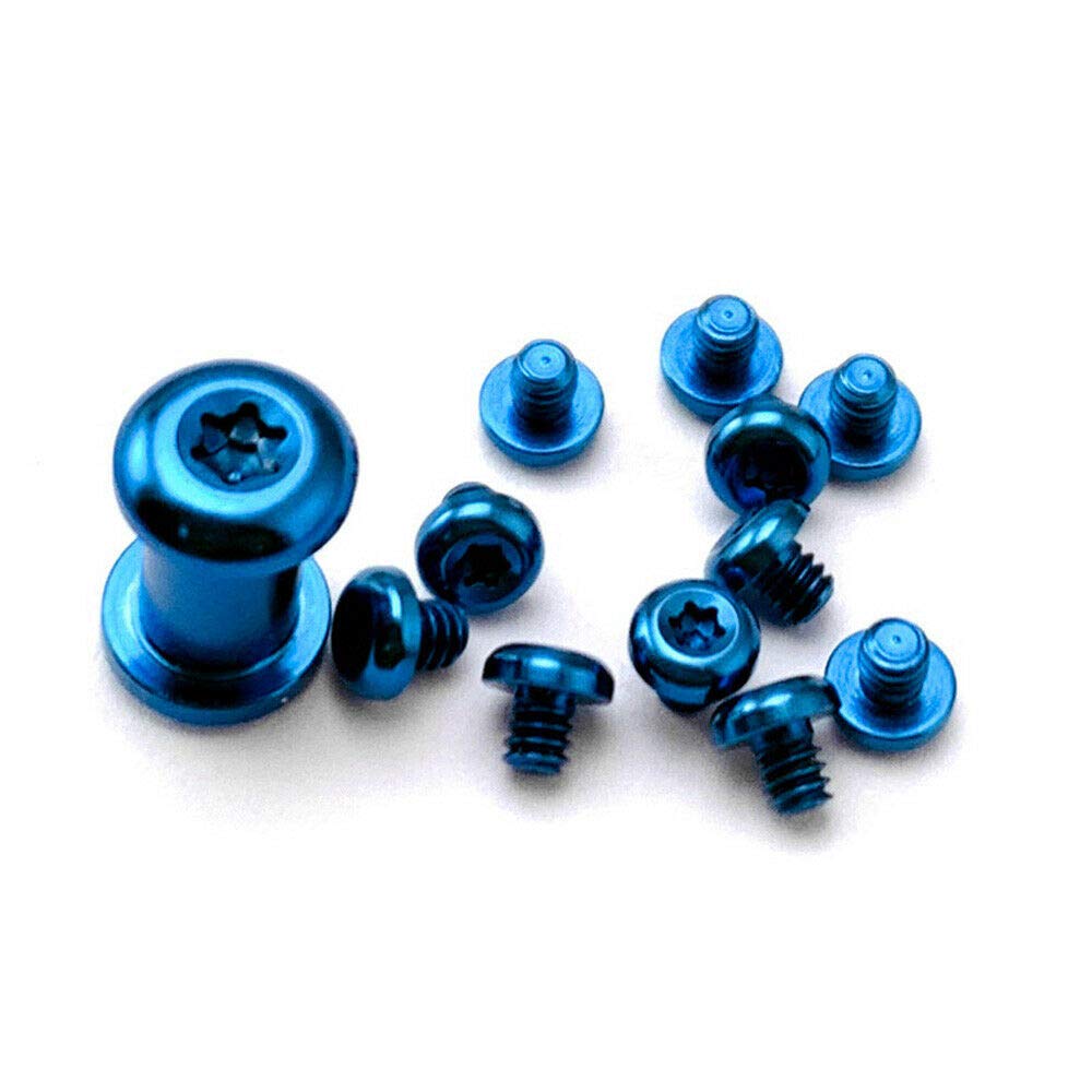 13PCS Custom Blue Titanium Alloy Torx Screws And Pivot Set + 1PC Pocket Clip + 2 Pairs Omega Springs for Benchmade 535 BUGOUT