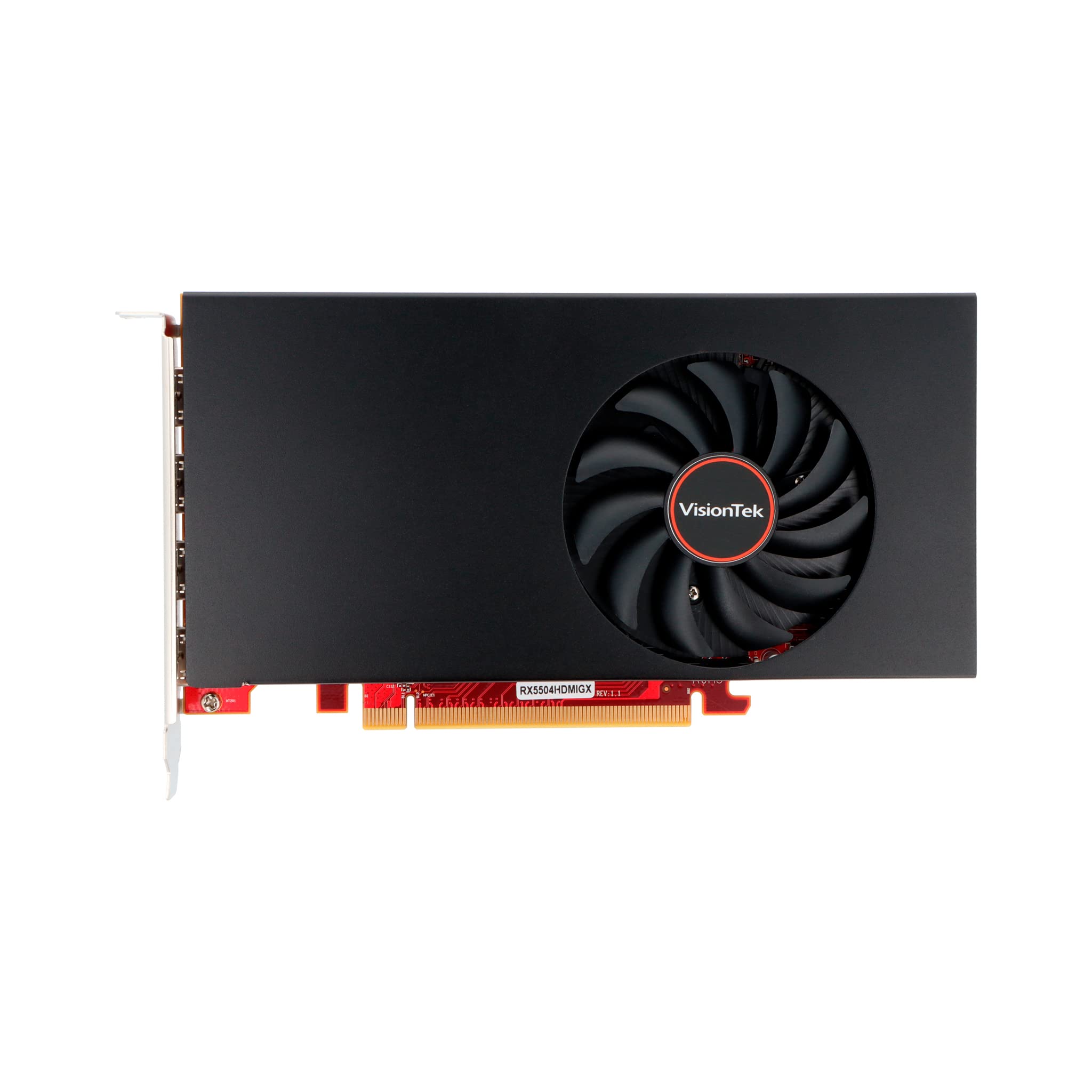 VisionTek Radeon RX 550 4GB GDDR5 4K Monitor Graphics Card, 4X HDMI Outputs, Radeon Freesync 2, PCI Express 3.0, DirectX 12, Bus-Powered - 901459