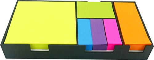 4A Sticky Note Bundle Set, Colored Rectangular Notes and Index Flags Organizer, Gifts for Students and Teachers! 100 Sheets/Pad, 6 Pads/Set, 600 Sheets/Set, 4A BS 1801