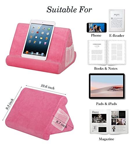 JoinHome Soft Pillow Tablet Pillow Stand for Ipad Stand Mult-Angle Tablet Phone Holder Lap Stand Mobile Phone Holder (Light Blue)