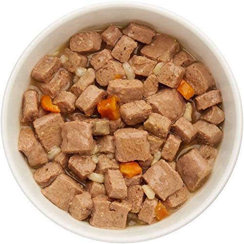 Amazon Brand - Wag Wet Dog Food Topper, Chicken & Lamb Brown Rice Stew in Gravy Variety Pack, 5.3 Oz Pouches (Pack of 24)