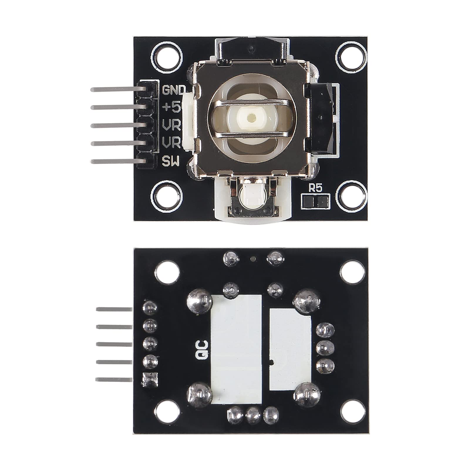 10Pcs Game Joystick Breakout Module Game Controller Sensor JoyStick Breakout Shield for PS2 Module XY Dual-axis Module Replacement Joystick Analog Thumb Stick