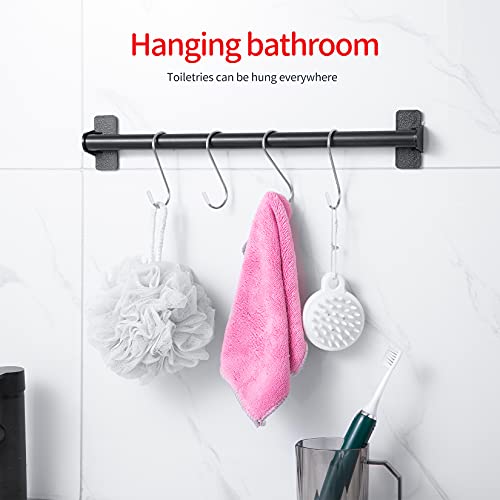 NewFamily 40 Pack S Hooks Stainless Steel for Hanging,Heavy Duty S Shaped Hooks for Hanging Clothes, Metal Hooks for Kitchen,Wardrobe,Work Shop,Bathroom,Garden,Office
