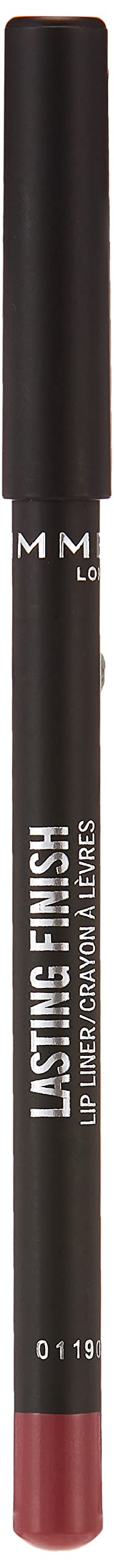 Rimmel Lasting Finish 8HR Soft Lip Liner Pencil - Vibrant, Blendable Formula to Lock Lipstick in Place for 8 Hours - 215 Ms.Mauve, .04oz