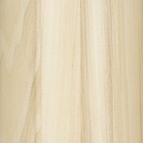 Amazon Brand β Rivet Scandinavian Style Wood Table Lamp with Metal Base, LED Bulb and Shade Included, 17.5"H, Blonde / Satin Brass