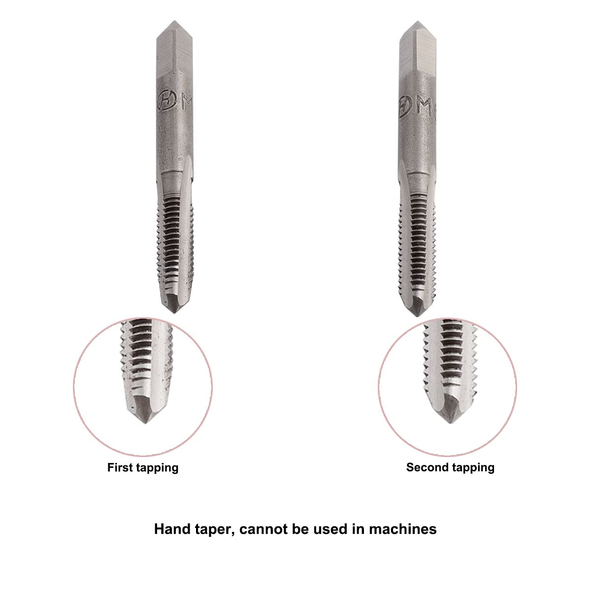 TERNENCE Chastity Cage Device Accessories M6x11mm Stainless Steel Cone Point Hexagon Socket Grub Screws 15pcs and 6mm X 1 Taper and Plug Tap Hand Thread M6 X 1mm Pitch 2pcs (M6)