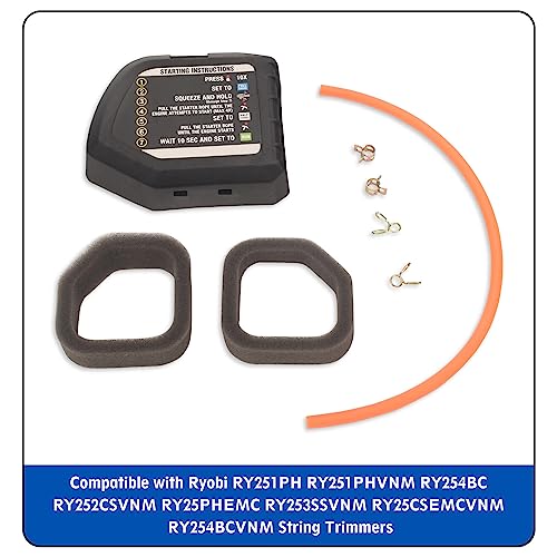 308649003 5687301 Air Filter & Cover & Oil Tube for Ryobi RY251PH RY252CS RY253SS RY254BC