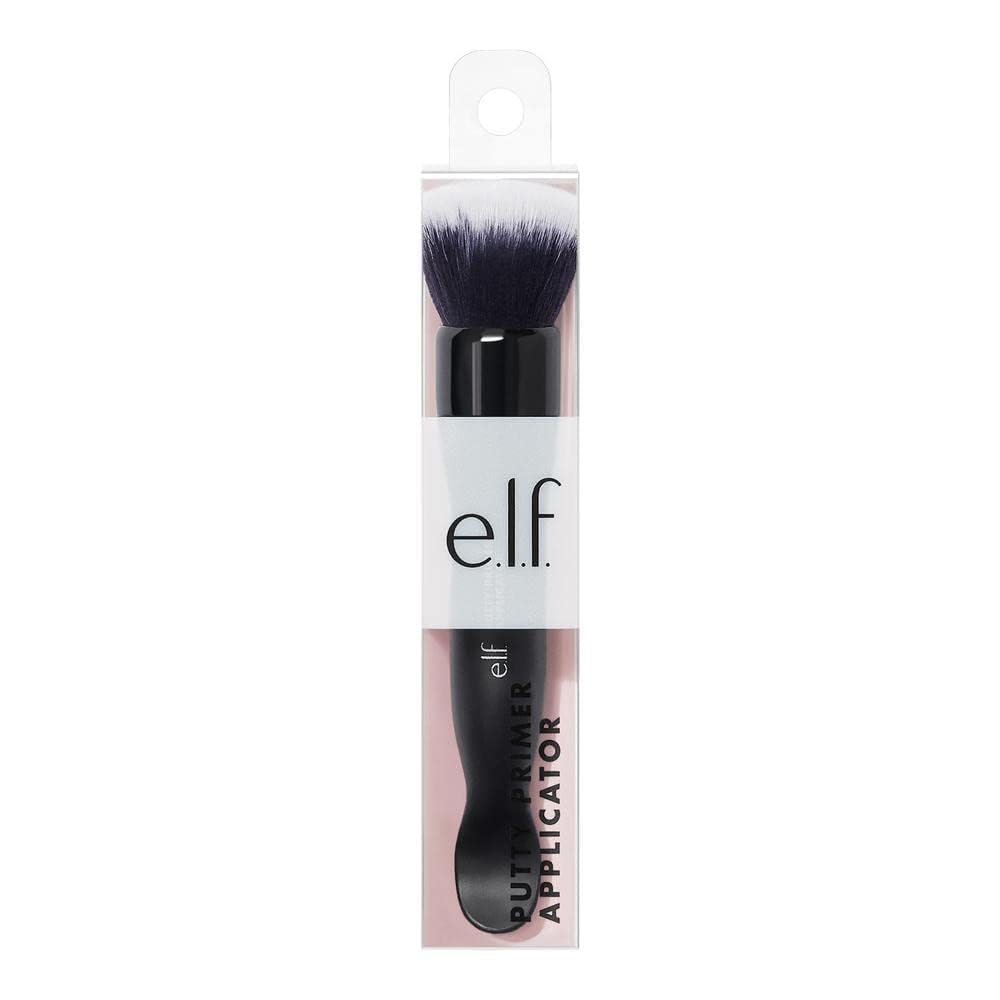 e.l.f. Putty Primer Brush & Applicator, Dual-Ended Makeup Tool For Applying e.l.f. Putty Products, Made With Synthetic Bristles, Vegan & Cruelty-Free