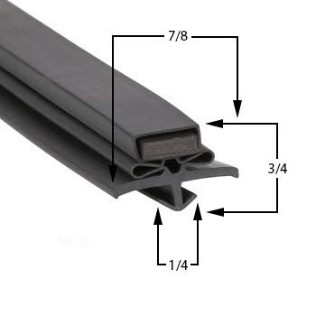 True 810844 Compatible Gasket - 12 5/8 x 24 1/2 - Replaces OEM Part 810844