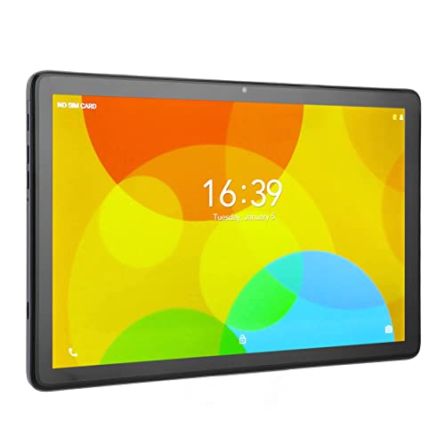 10.1 Inch Tablet, Dual Cameras Dual Speakers HD Tablet Octa Core 2.4G 5G WiFi for Android 11 for Work (Grey)