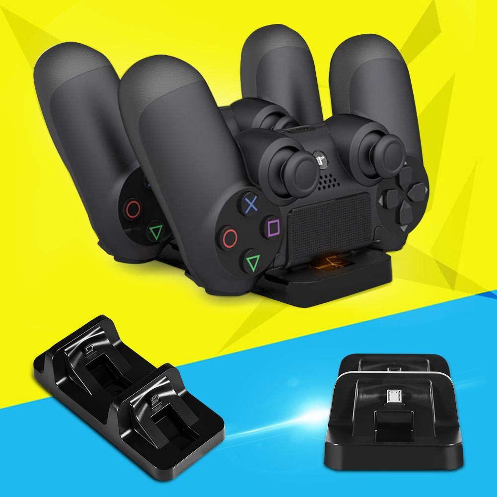 125 Game Controller Charger with Dual Charging Dock, USB Docking Station Stand USB Charger Specially Designed for PS4 Game Controller