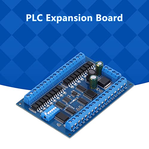 16 Input 16 Output Expansion Board, Power Supply Control Module Less Interference Compact Size DIN35 and C45 Rail Mount for Smart Home for Surveillance System(Single board)