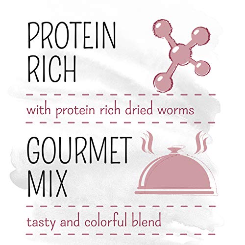 Witte Molen Pure Hamster Food Seed Mixture Mealworms, Sunflower Seeds, Puffed Rice, Grape Nuts, No Artificial Preservatives Dry Food, 1.7 lbs (2 Pack