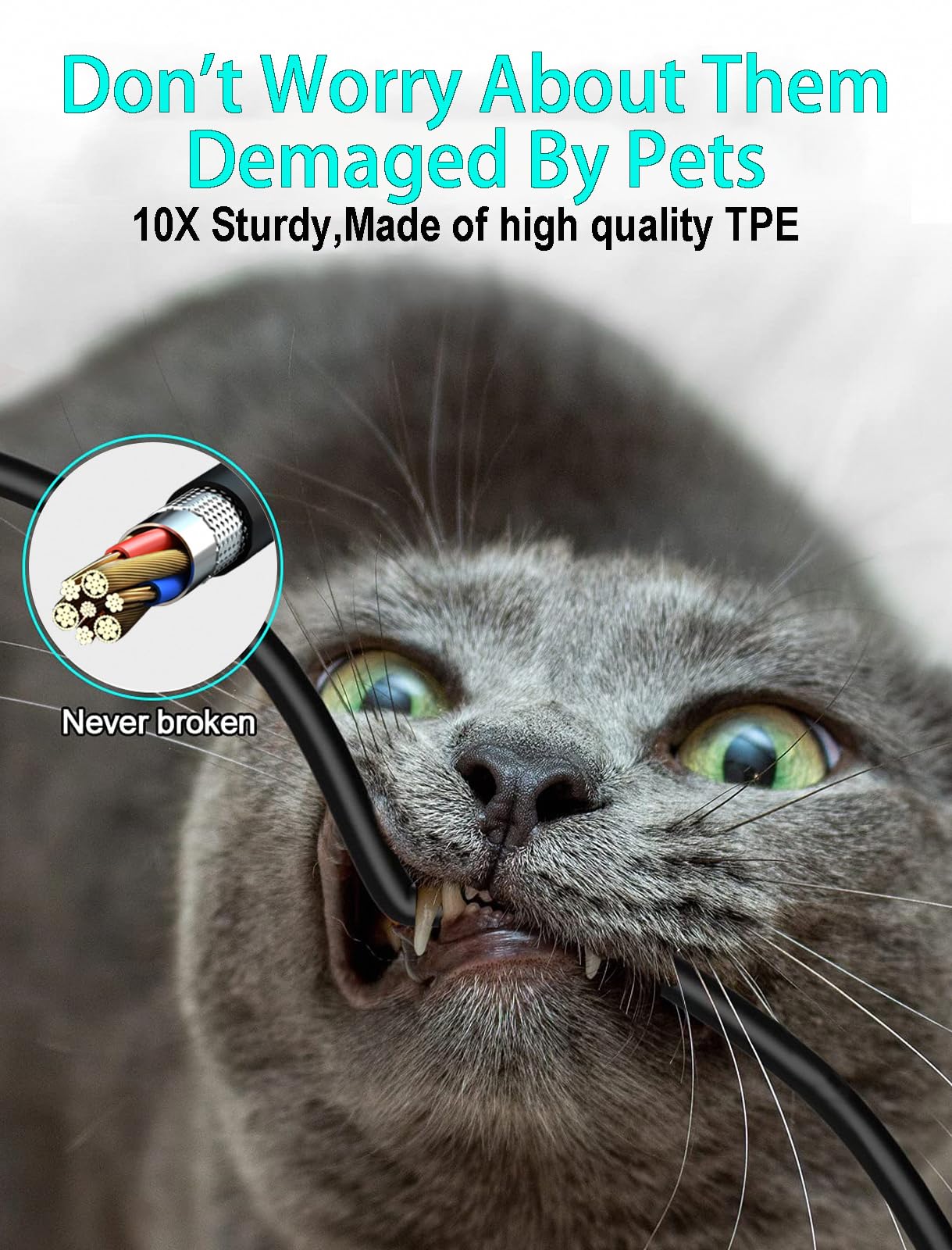 10FT/3m Fast Charging Cable for Xbox Series X S/PS5 DualSense/Switch Pro Controller,Replacement USB C Cable Charger Wire Power Cord for Nintendo Switch/Steam Deck/Samsung Galaxy S9 S8 Note 8,etc