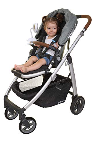 Dreambaby Portable USB Rechargeable Clip-On Stroller Fan - with Breeze Mode - White - Model L2348