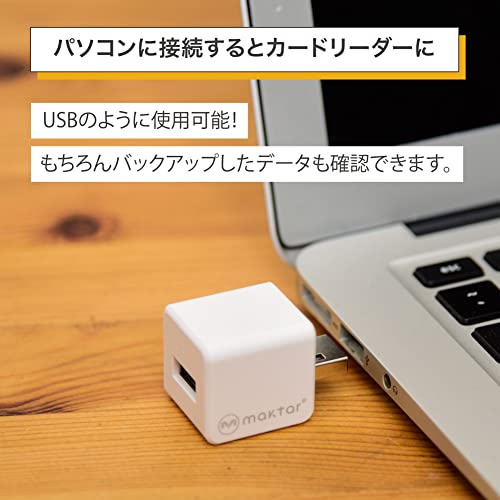 Qubii Photo Storage Device , Auto Backup Photos & Videos, Photo Stick for iPhone [128GB - Pink]