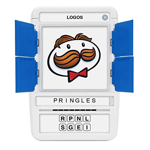 100 PICS Logos Travel Game - Guess 100 Logos | Flash Cards with Slide Reveal Case | Card Game, Gift, Stocking Stuffer | Hours of Fun for Kids and Adults | Ages 6+