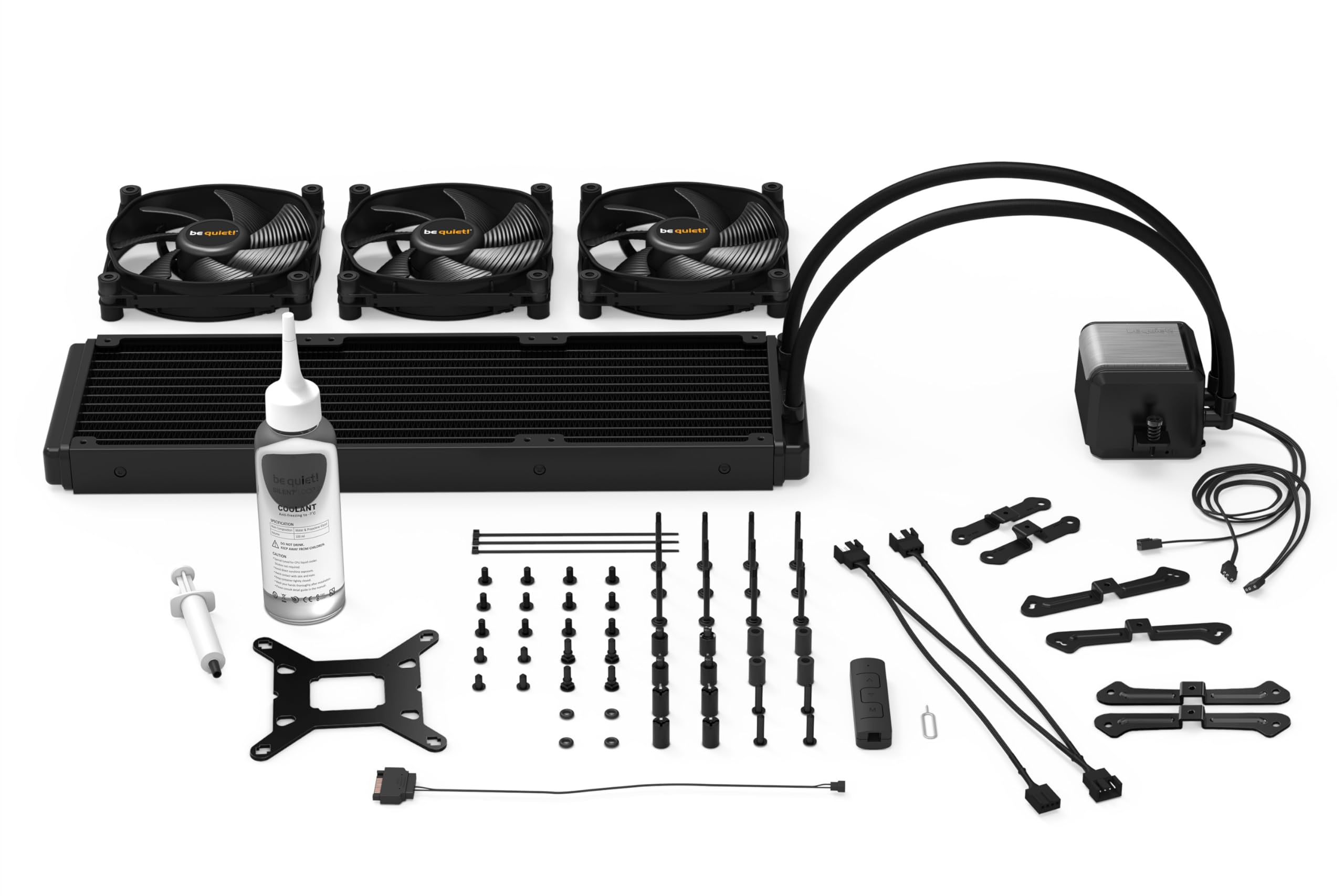 be quiet! Silent Loop 2 360mm CPU Liquid Cooler for Heavily Overclocked Systems, 2X Silent Wings 3 PWM high-Speed Fans, dampened and Adjustable Pump, 6-Pole Motor, 3-Chamber Pump, ARGB LEDs