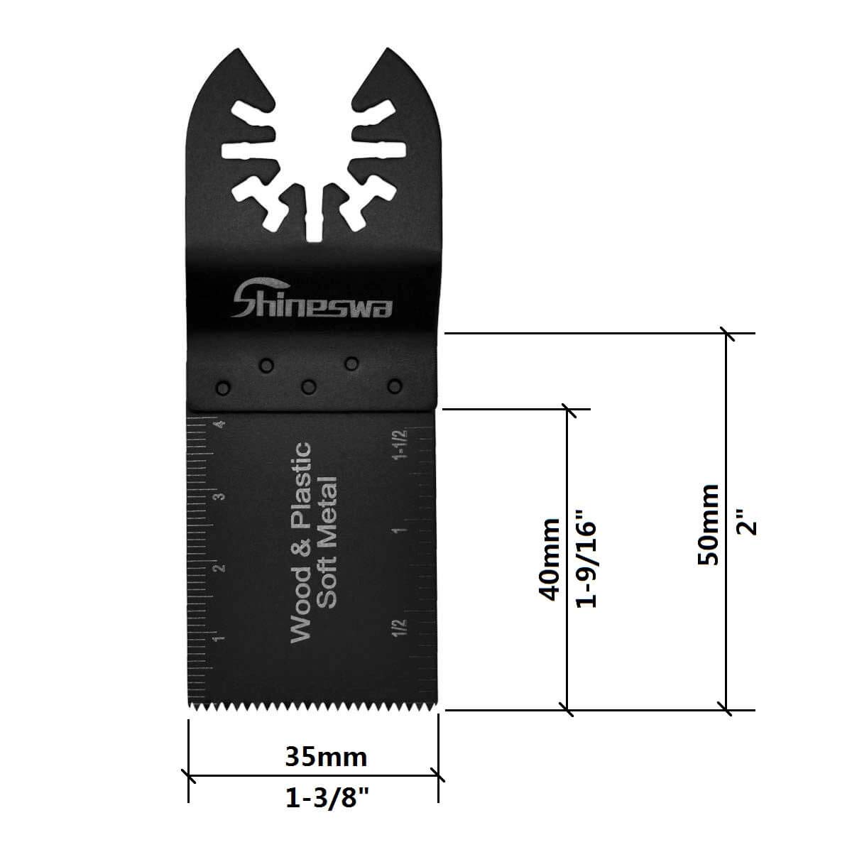 10pcs Oscillating Tool Saw Blades Wood Quick Release Multi Tool Blade Fits for Dremel Dewalt Porter Cable Milwaukee Makita Black and Decker Bosch