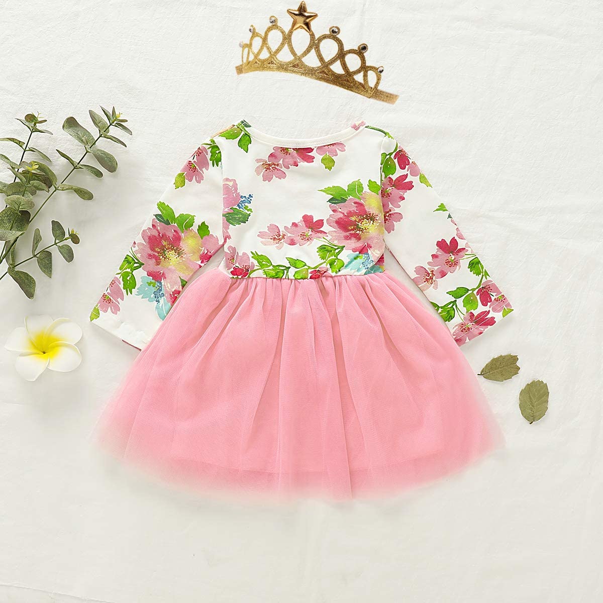 3rd Birthday Girl Outfit Three Year Old Birthday Outfit Girl (Pink Long, 3T)