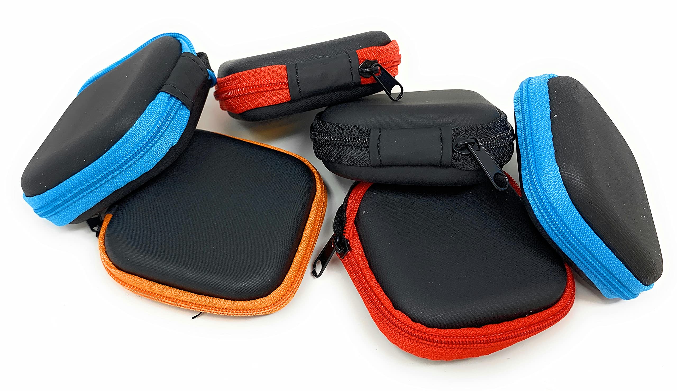 Bulk 24 Pack of Square Hard Foam Earbud Storage Cases